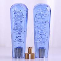 China Craft Resin Shift Knob Purple Blue Crystal Shift Knob 248g for sale