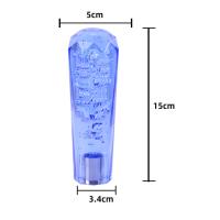 China Skyringe Resin Shift Knob Blue Purple Crystal shift knob universal for sale