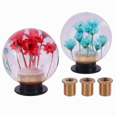 China custom Refit car accessories universal shift knob jdm resin flower shift knob for sale