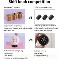 China custom Refit car accessories universal shift knob jdm resin flower shift knob for sale