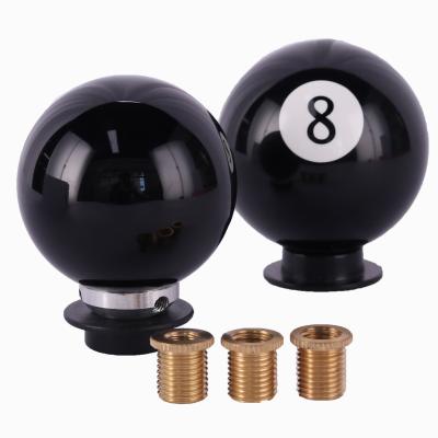 China factory custom universal billiard black 8 high quality ball head car gear shift knob for sale