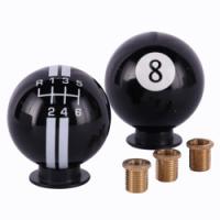 China factory custom universal billiard black 8 high quality ball head car gear shift knob for sale