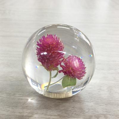 China Dry Flower Gear Shift Knob , Dia70mm Clean Dandelion Gear Knob for sale