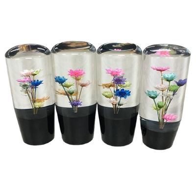 China Craft Decoration Resin Shift Knob Flower Resin Gear Knob 10cm 15cm for sale