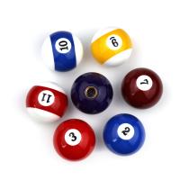 China Custom Resin Billiard Shift Knob White  Black Orange  ISO9001 Certificated for sale