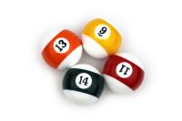 China Custom Resin Billiard Shift Knob White  Black Orange  ISO9001 Certificated for sale
