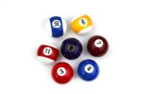 China Custom Resin Billiard Shift Knob White  Black Orange  ISO9001 Certificated for sale