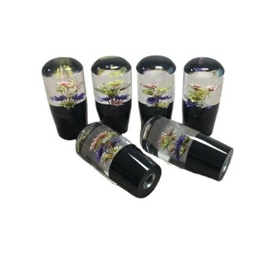 China 10cm 15cm Resin Flower Shift Knob For Car Shifter SGS Certificated for sale