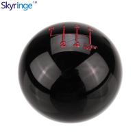 China Resin Red Ball Shift Knob Adapter Kit Universal Car Gear Shifter Lever for sale