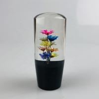 China Flower Resin Stick Shift Knob , Transparent Gear Knob Car Accessory for sale