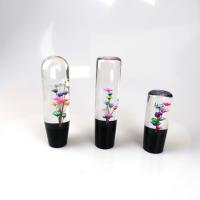 China Flower Resin Stick Shift Knob , Transparent Gear Knob Car Accessory for sale