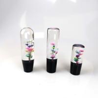 China Flower Resin Stick Shift Knob , Transparent Gear Knob Car Accessory for sale