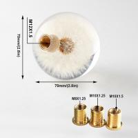 China 70mm Crystal Resin Shift Knob Real Flowers Dandelion Shift Knob for sale