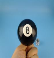 China Black Billiard Car Gear Shift Knob 8 Ball Logo Print Acrylic Material for sale