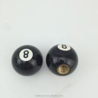 China Black Billiard Car Gear Shift Knob 8 Ball Logo Print Acrylic Material for sale