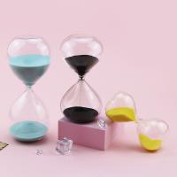 China Flat Glass Hourglass 60 Minute Sand Timer ISO9001 approved for sale