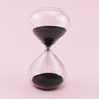 China Flat Glass Hourglass 60 Minute Sand Timer ISO9001 approved for sale