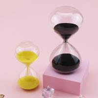 China Flat Glass Hourglass 60 Minute Sand Timer ISO9001 approved for sale