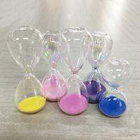 China Flat Glass Sand Hourglass Timer Logo Customized Contemporary Style for sale