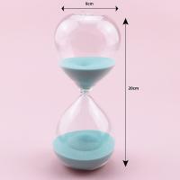 China Flat Glass Sand Hourglass Timer Logo Customized Contemporary Style for sale