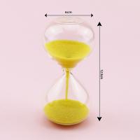 China Flat Glass Sand Hourglass Timer Logo Customized Contemporary Style for sale