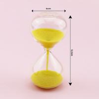 China Flat Glass Sand Hourglass Timer Logo Customized Contemporary Style for sale