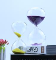 China 15 30 60 Minutes Glass Hourglass Sand Timer Size Customized for sale