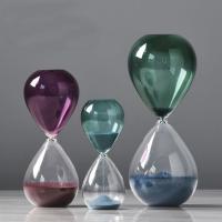 China 15 30 60 Minutes Glass Hourglass Sand Timer Size Customized for sale