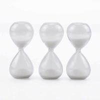 China White Mini Hourglass Sand Timer  1 Minutes Shower Timer Hourglass for sale