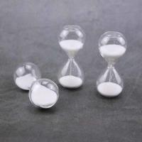 China White Mini Hourglass Sand Timer  1 Minutes Shower Timer Hourglass for sale