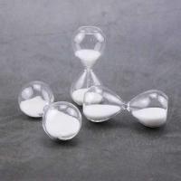 China White Mini Hourglass Sand Timer  1 Minutes Shower Timer Hourglass for sale