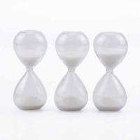 China White Mini Hourglass Sand Timer  1 Minutes Shower Timer Hourglass for sale
