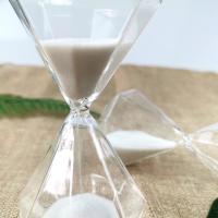 China Diamond Sand Timer Hourglass 1-30min Logo Customized Timekeeping Device for sale