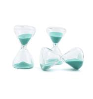 China 1 3 5 Minutes Glass Hourglass Tea Timer Country / Traditional Style for sale