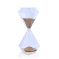 China Gold Glass Hourglass 5 Minutes 15 Minutes 30 Minutes Diamond Hour Glass Free Sample for sale