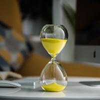 China Sand Glass Timer Hourglass Blown Time Sand Clock For House Decoration for sale