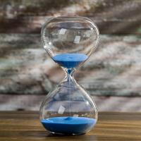 China Sand Glass Timer Hourglass Blown Time Sand Clock For House Decoration for sale