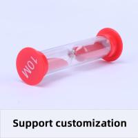 China 1 3 5 Minutes Plastic Hourglass Timers Color Customized For Brushing for sale