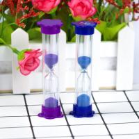 China Colorful Plastic Hourglass Timer Flower Shape Base Sand Timer For Kids Education for sale