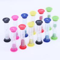 China Home Decoration Plastic Hourglass  DIY Hourglass Timer For Game for sale