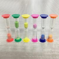 China Home Decoration Plastic Hourglass  DIY Hourglass Timer For Game for sale
