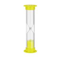 China Mini Plastic Hourglass one Minute Two Minute Hourglass Sand Timer for sale