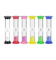 China Mini Plastic Hourglass one Minute Two Minute Hourglass Sand Timer for sale