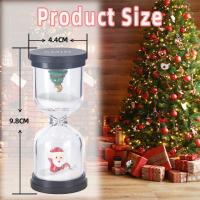 China Custom Christmas 5 Minute Hourglass Glass Beads Ps for sale