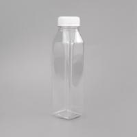 China Customized Plastic Beverage Bottles PET Material 350ml Portable Juice Bottle for sale