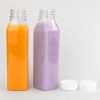 China Customized Plastic Beverage Bottles PET Material 350ml Portable Juice Bottle for sale