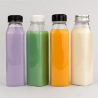 China Customized Plastic Beverage Bottles PET Material 350ml Portable Juice Bottle for sale