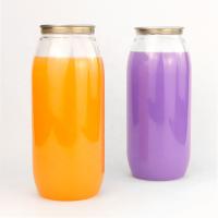 China PET Custom Plastic Juice Bottles Disposable Juice Bottles With Lids for sale