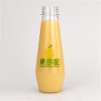 China ODM Clear Plastic Juice Container 350ml Juice Bottle With Screw Cap for sale