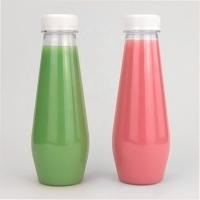 China ODM Clear Plastic Juice Container 350ml Juice Bottle With Screw Cap for sale